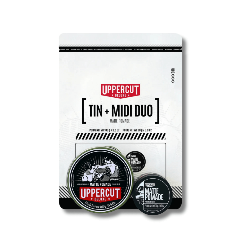 Подарунковий набір - Uppercut Deluxe Tin & Midi Duo Matte Pomade ...
